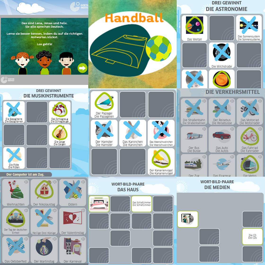 Language learning games. German for the beginning - Deutschstunde ...
