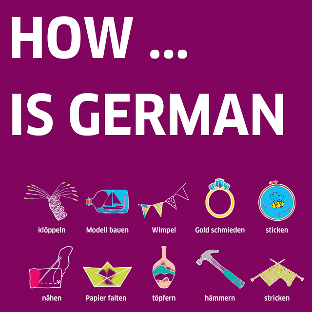Poster: How is ... German? - Deutschstunde Portal - Goethe-Institut