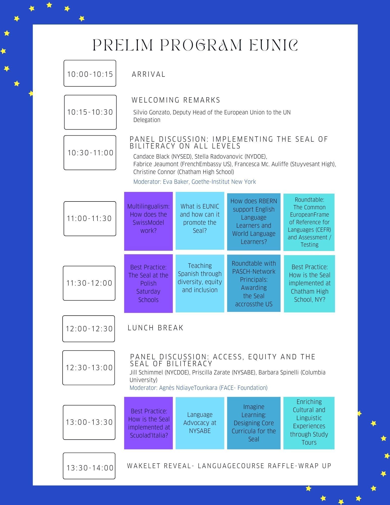 Preliminary Program European Day of Languages - Goethe-Institut USA