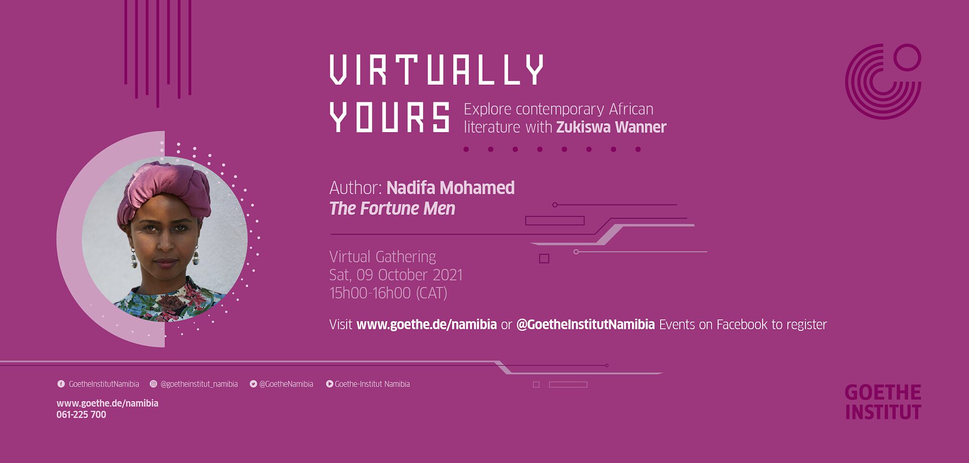 Virtually Yours #11 Nadifa Mohamed - Goethe-Institut Namibia