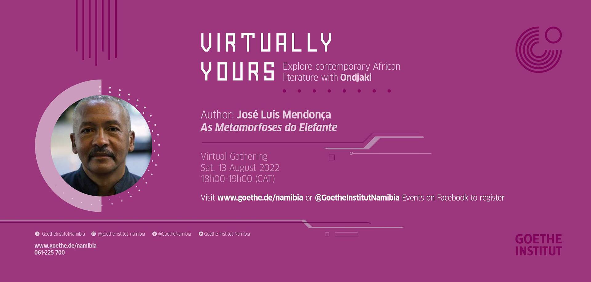 Virtually Yours - Contemporary African literature - Goethe-Institut Namibia