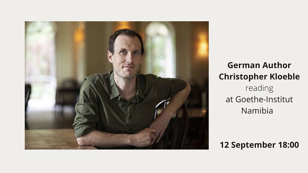 Reading with the German author Christopher Kloeble - Goethe-Institut ...