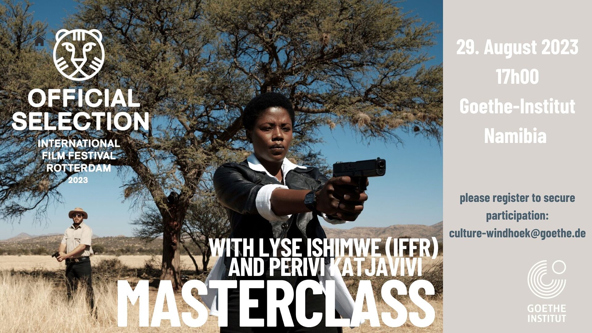 Masterclass: Masterclass with Rotterdam Film Festival (IFFR) and film director Perivi Katjavivi ...