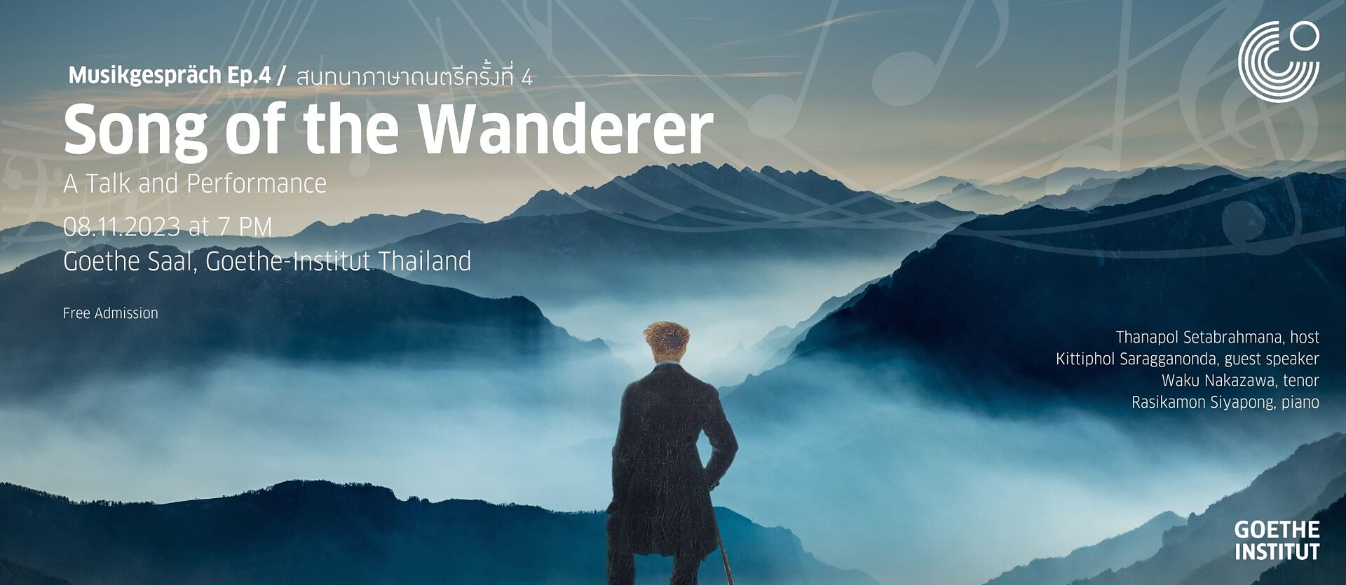 Talk and Concert: Song of the Wanderer - Goethe-Institut Thailand