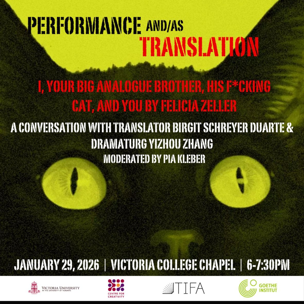 Talk/Staged Reading: Performance and/as Translation - Goethe-Institut ...