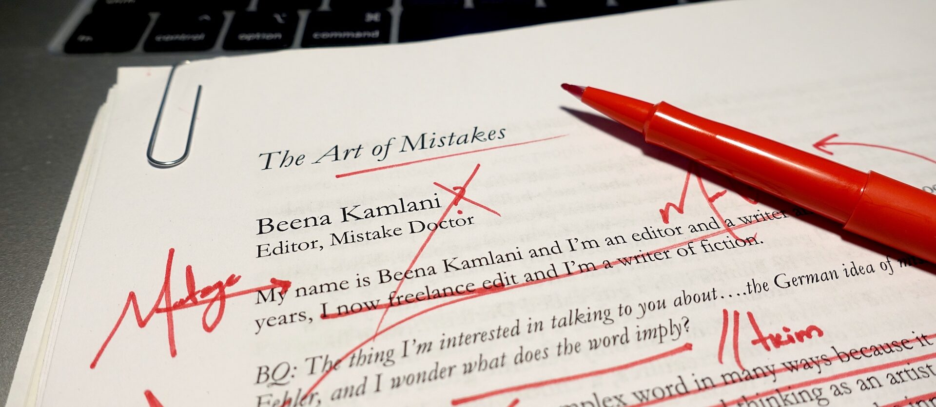 The Art of Mistakes: Writing Wrongs - Fehler - Goethe-Institut