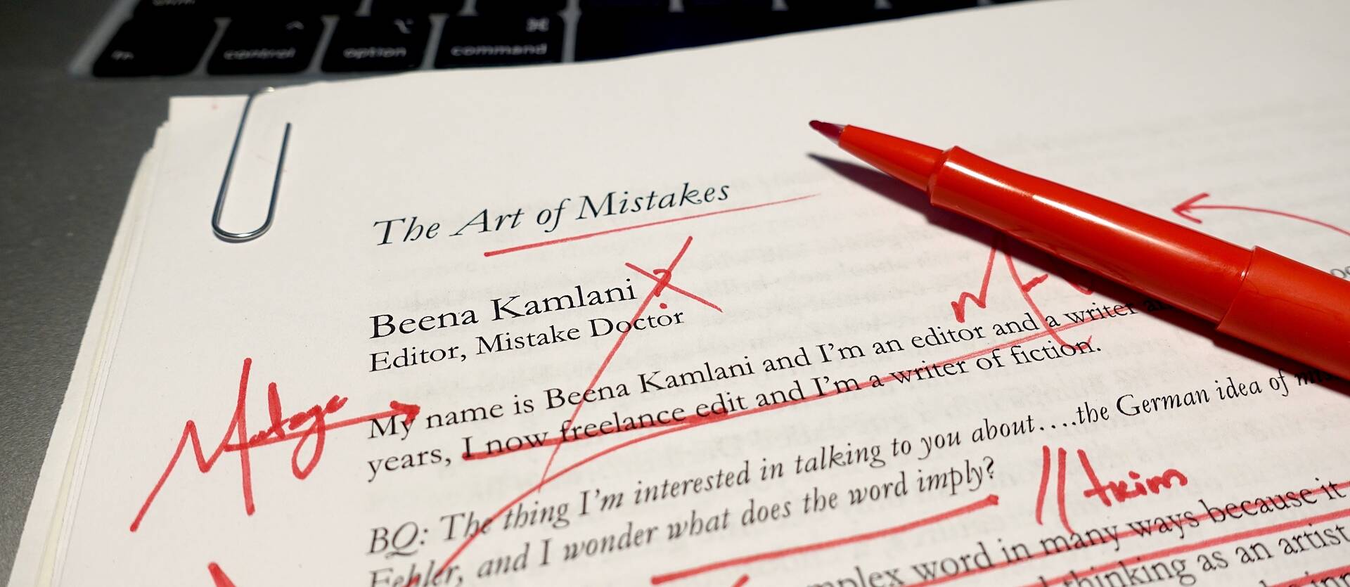 The Art of Mistakes: Writing Wrongs - Fehler - Goethe-Institut