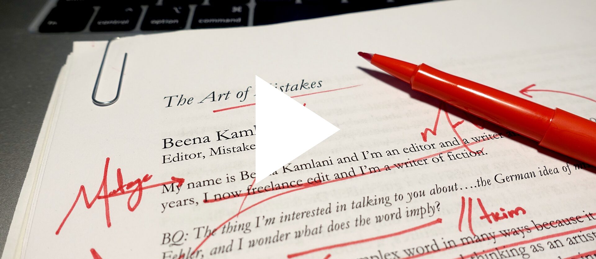 The Art of Mistakes: Writing Wrongs - Fehler - Goethe-Institut