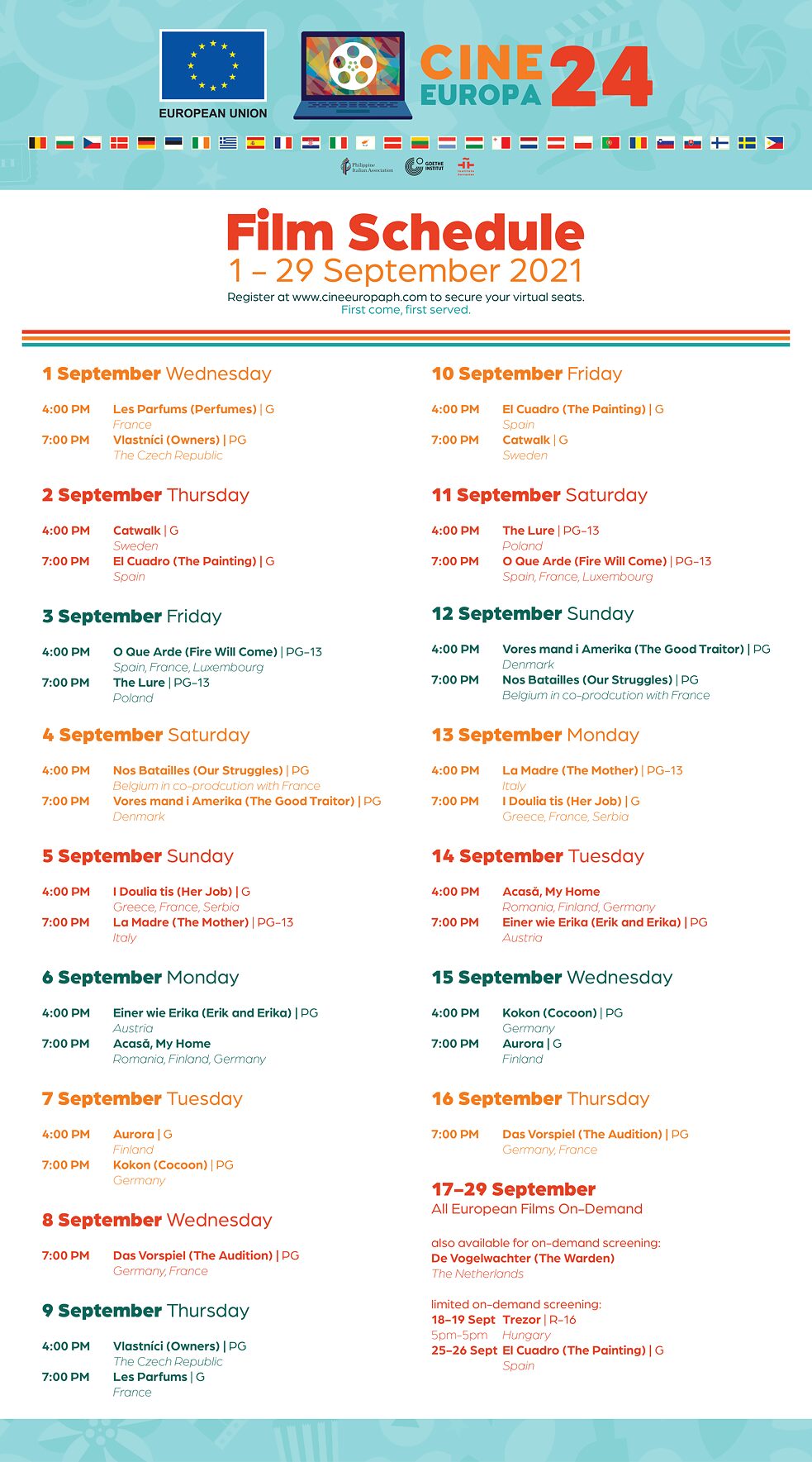 Online Film Fesival: Cine Europa 24 - Goethe-Institut Philippines